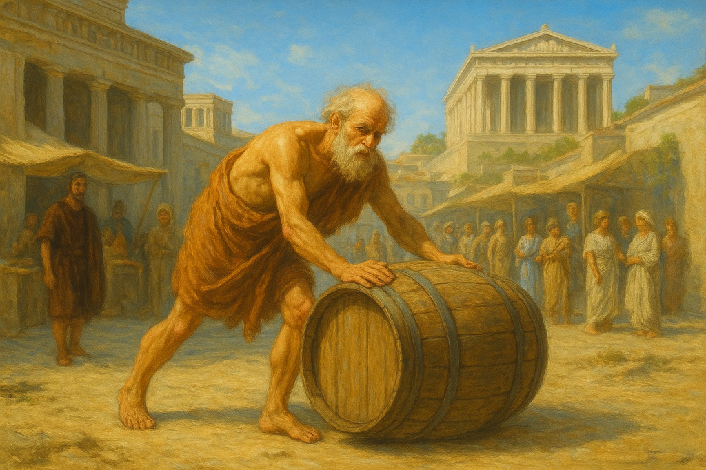 Diogene rotola la botte – Filosofia oltre il Confine
